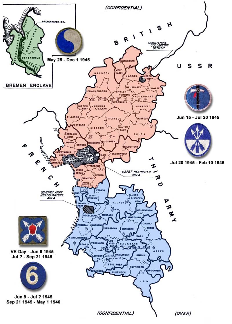 Usareur Charts Seventh Army Sector